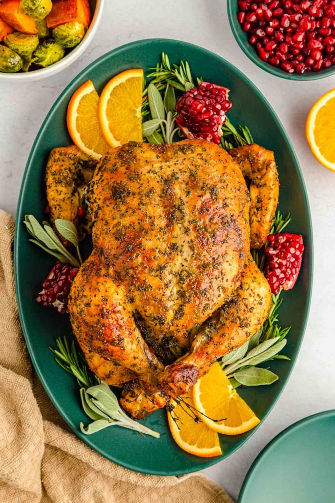 Christmas Roast Chicken - Busy Family Recipes
