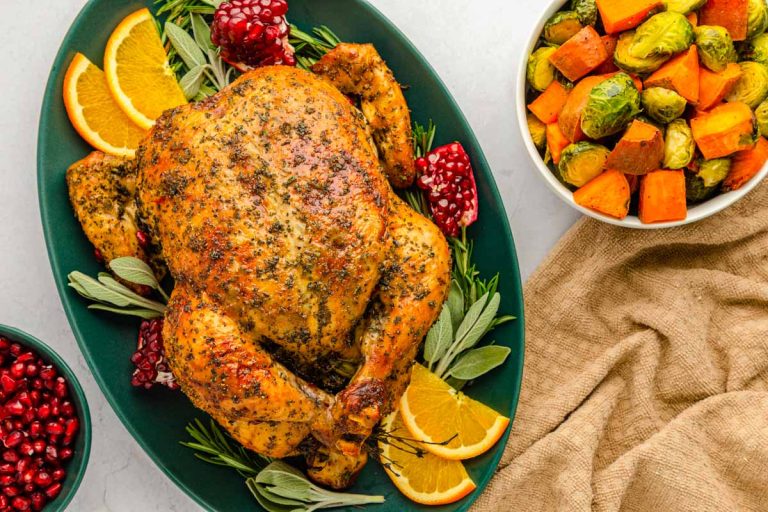 Christmas Roast Chicken - Busy Family Recipes