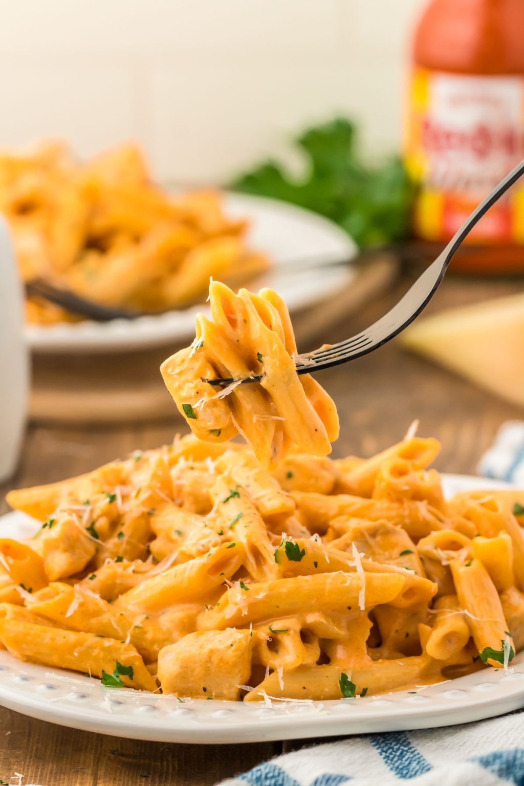 Easy Buffalo Chicken Alfredo - Busy Family Recipes