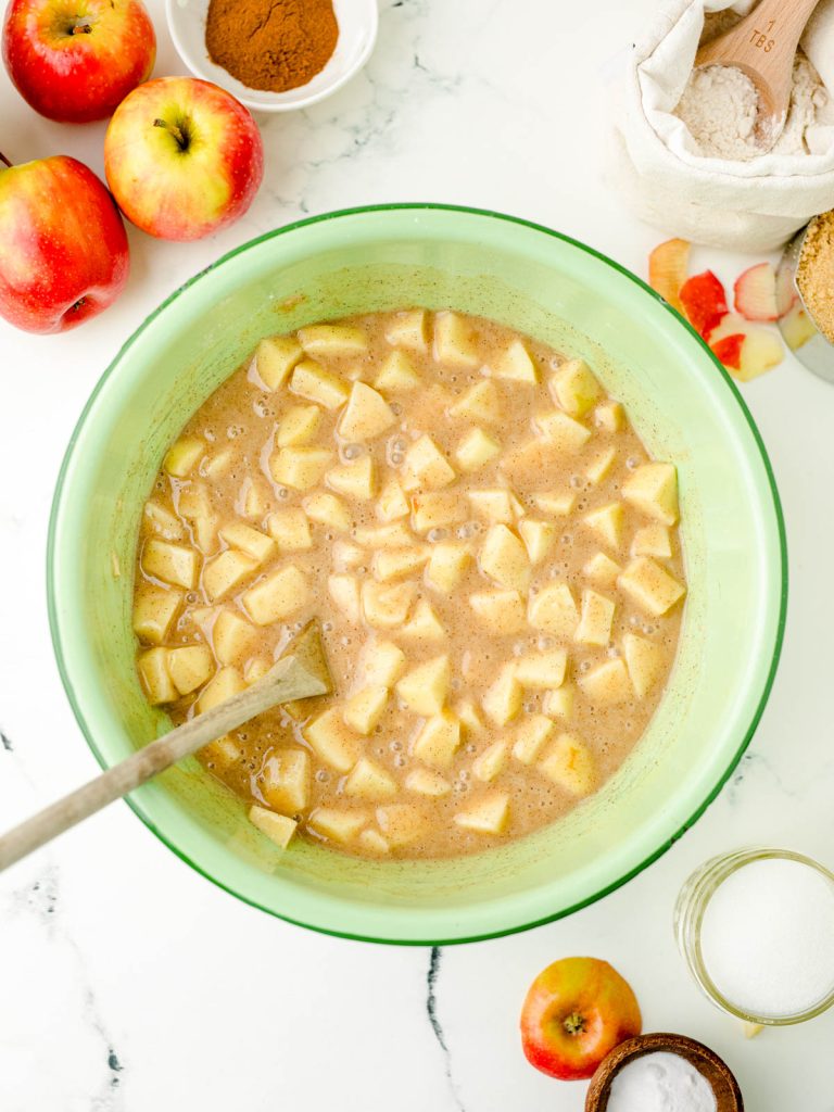 Caramel Apple Sheet Cake - Busy Family Recipes
