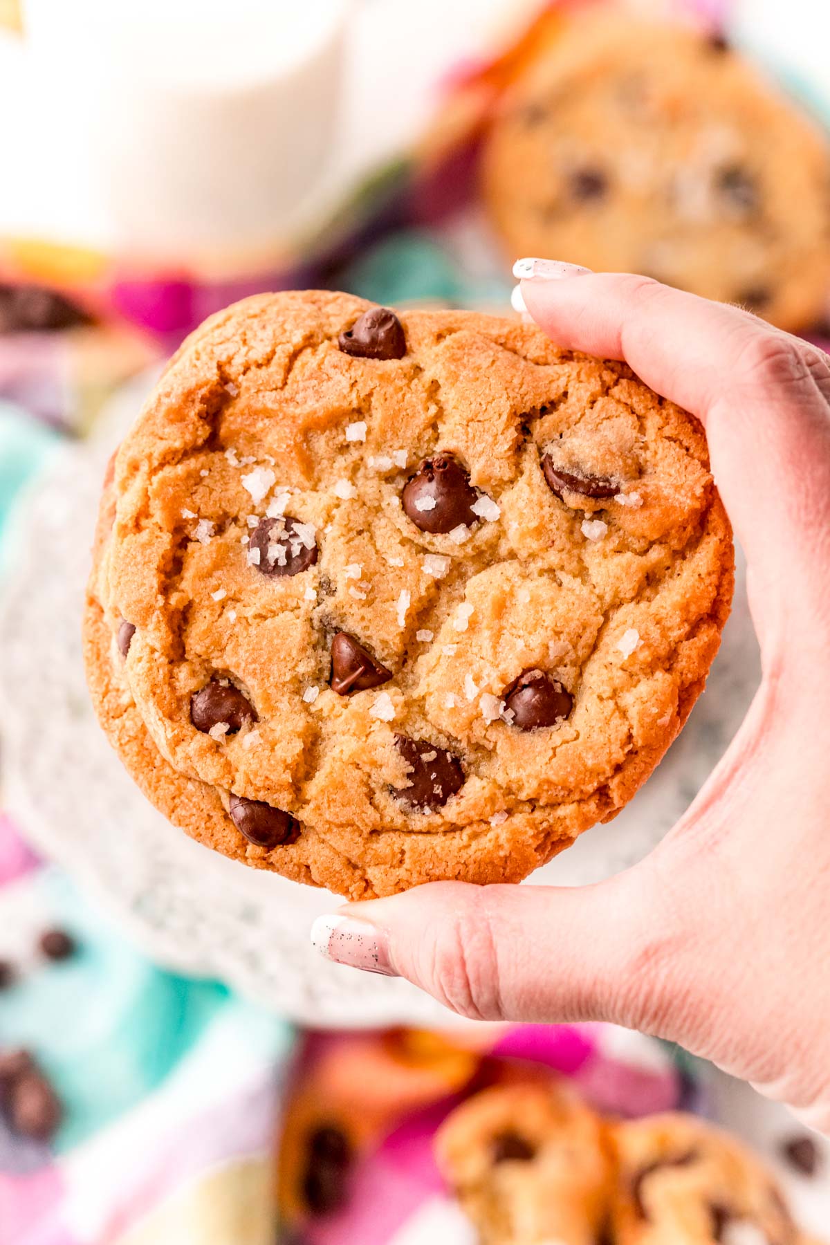 Jumbo Chocolate Chip Cookies - Busy Family Recipes